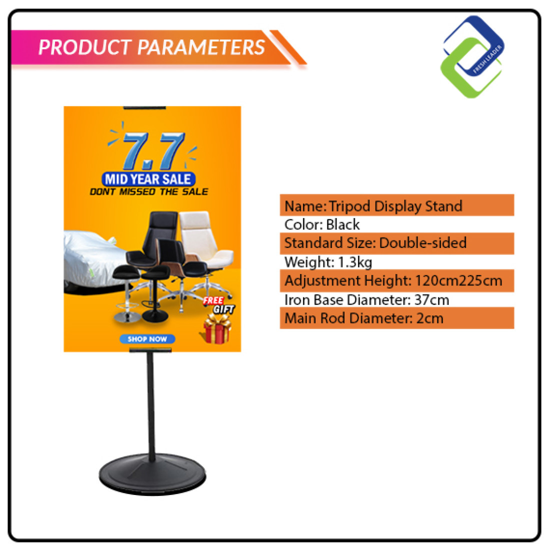 ADJUSTABLE COLLAPSIBLE EASEL DISPLAY STAND - Versatile Display Solution ...