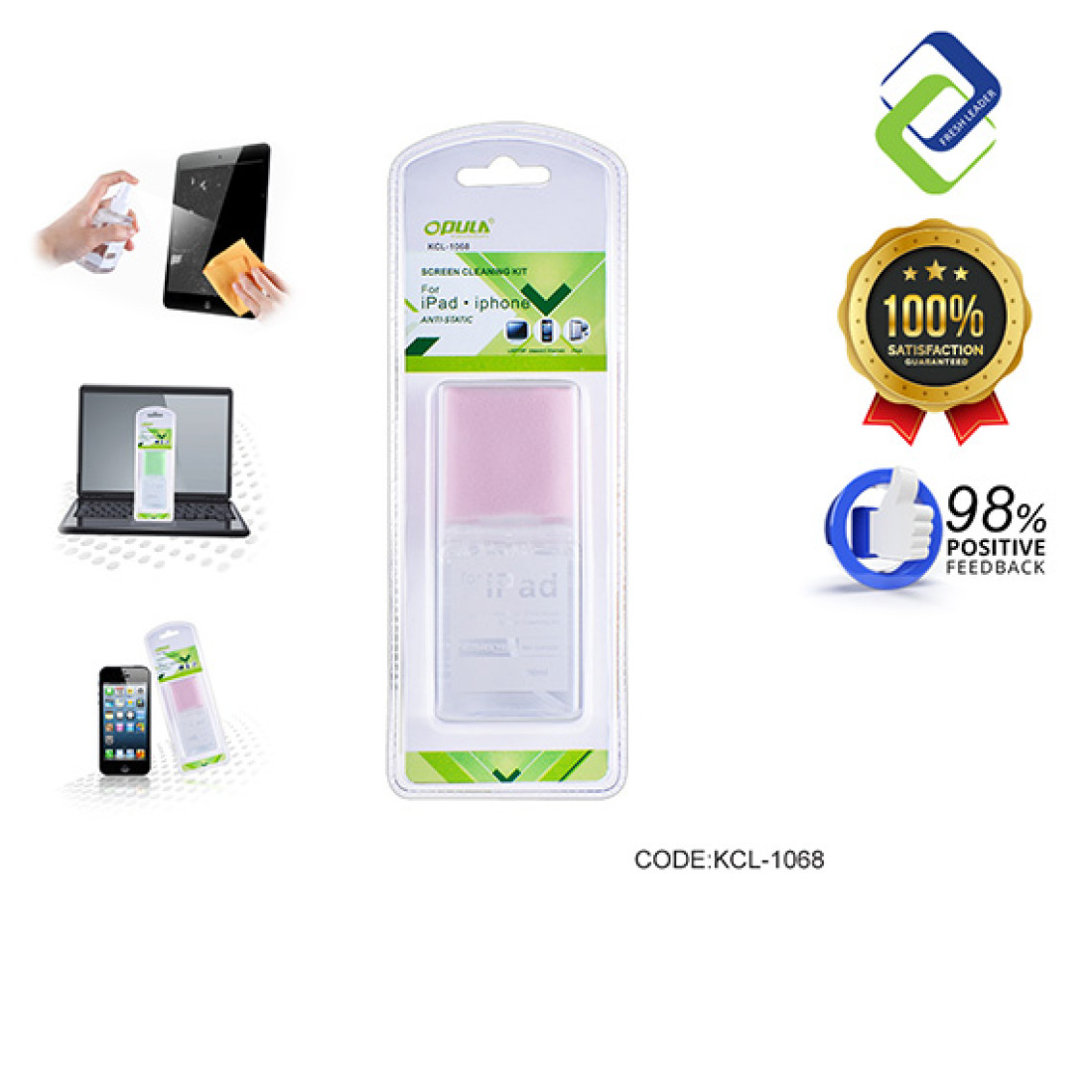 Opula LCD Screen Cleaning Kit for Mobile & Tablet – 100ml