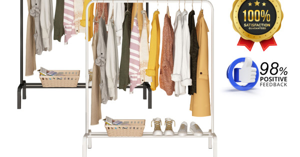 Compact Hanging Solution: Single Pole Clothes Rack | Fresh Leader