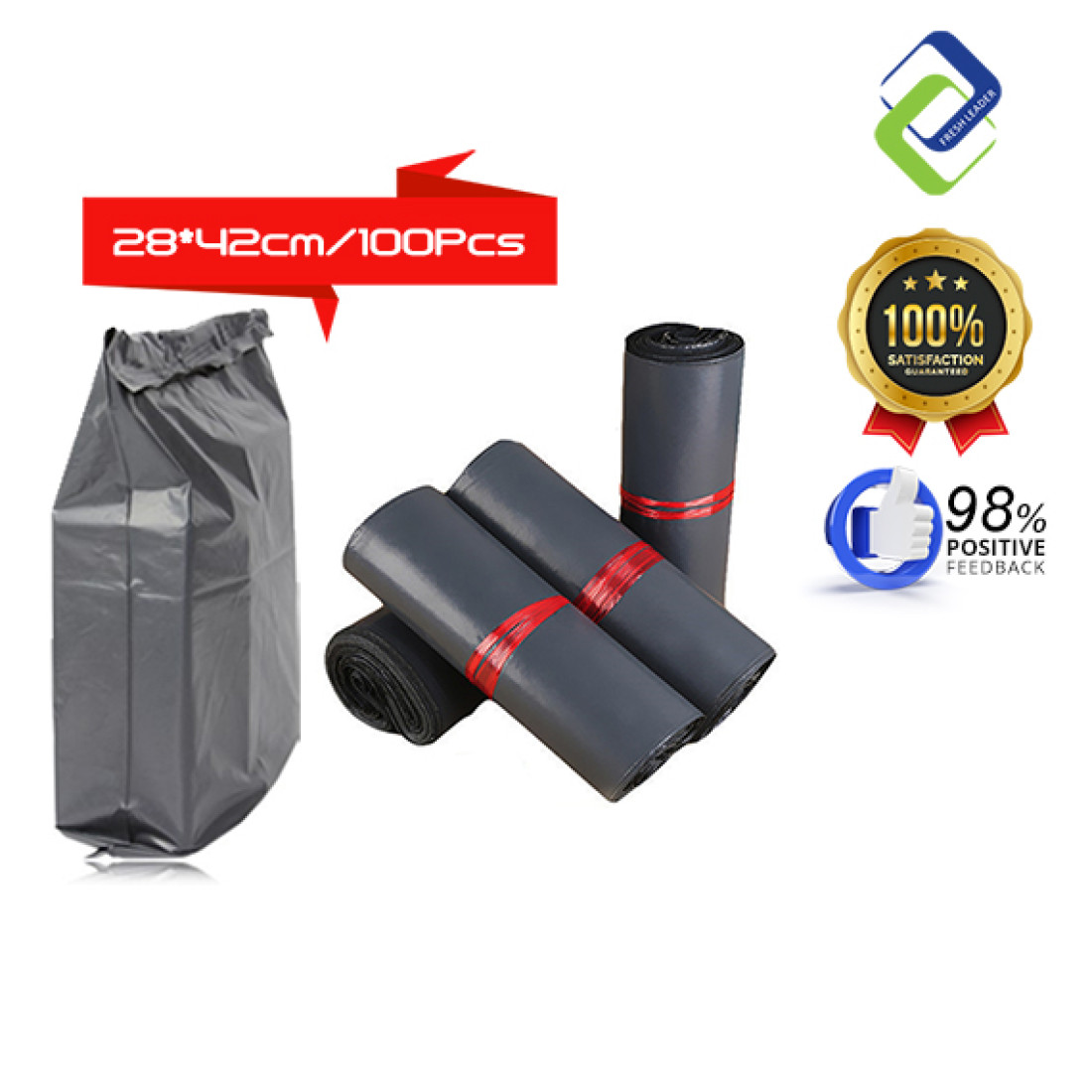 Buy Durable Courier Plastic Bags 28x42mm - 100pcs for Secure Shipping ...