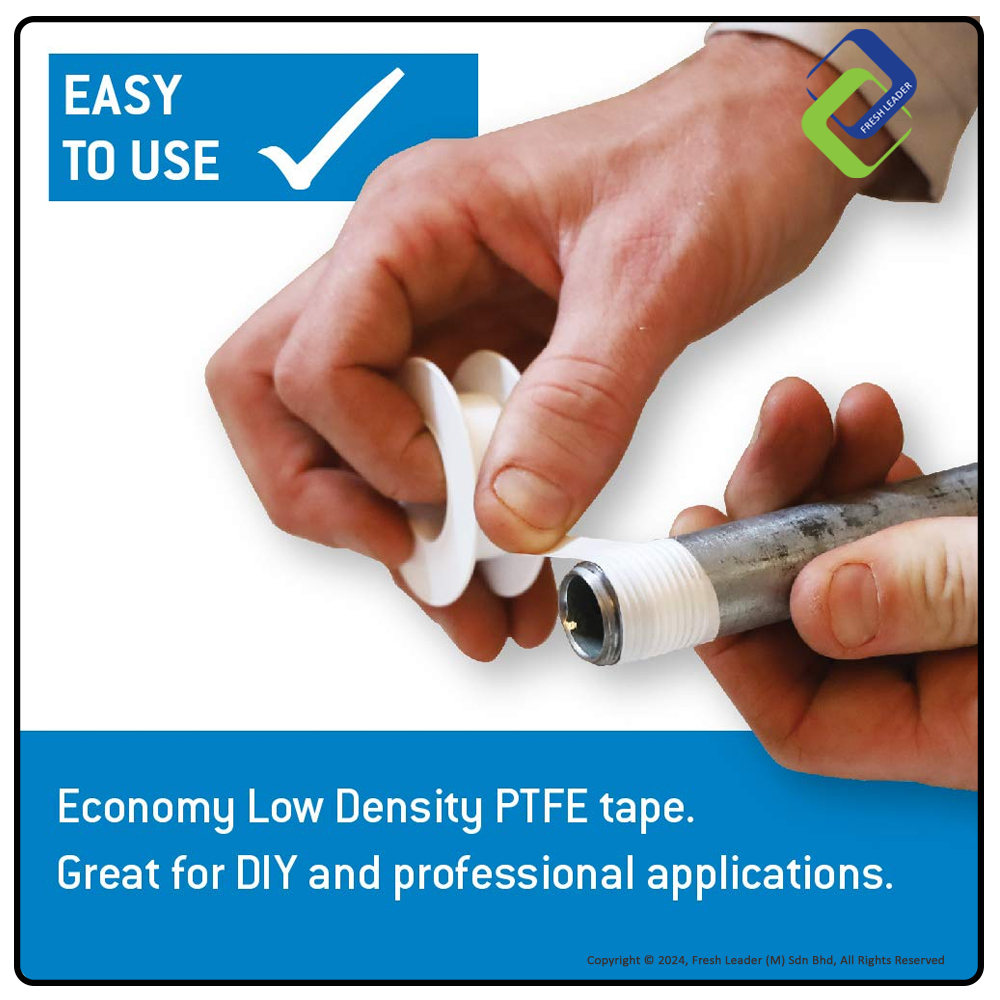 Pipe Thread Seal Tape: High-Quality 12mm x 0.075mm x 10m Roll - Fresh ...