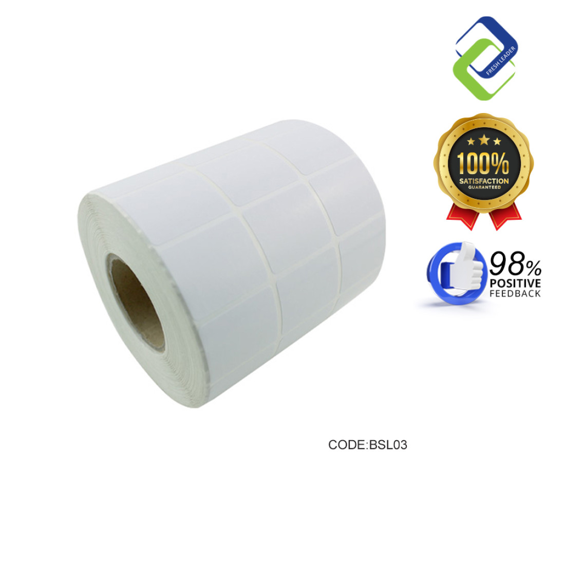 Barcode Sticker Labels: 32mm x 25mm, 5000 pcs | Fresh Leader